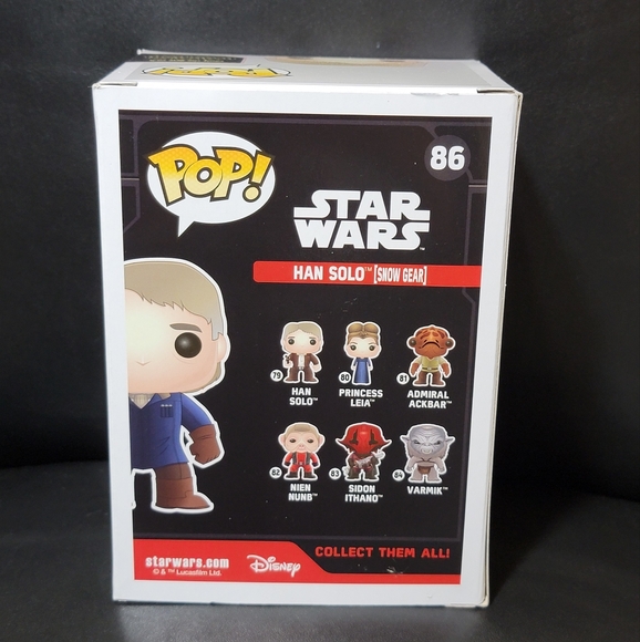 Funko | Toys | Funko Pop Star Wars 86 Han Solo Snow Gear Loot Crate ...
